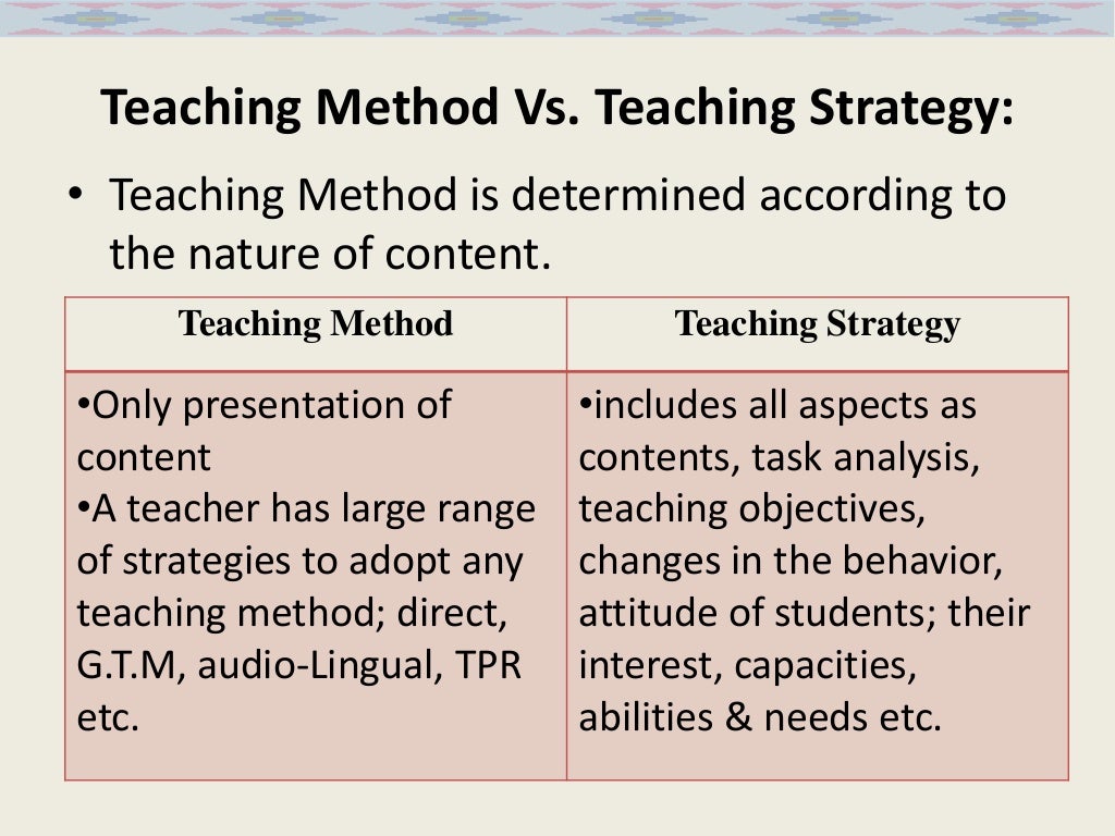 Copm study of teaching strategies by pu. & uoe teachers