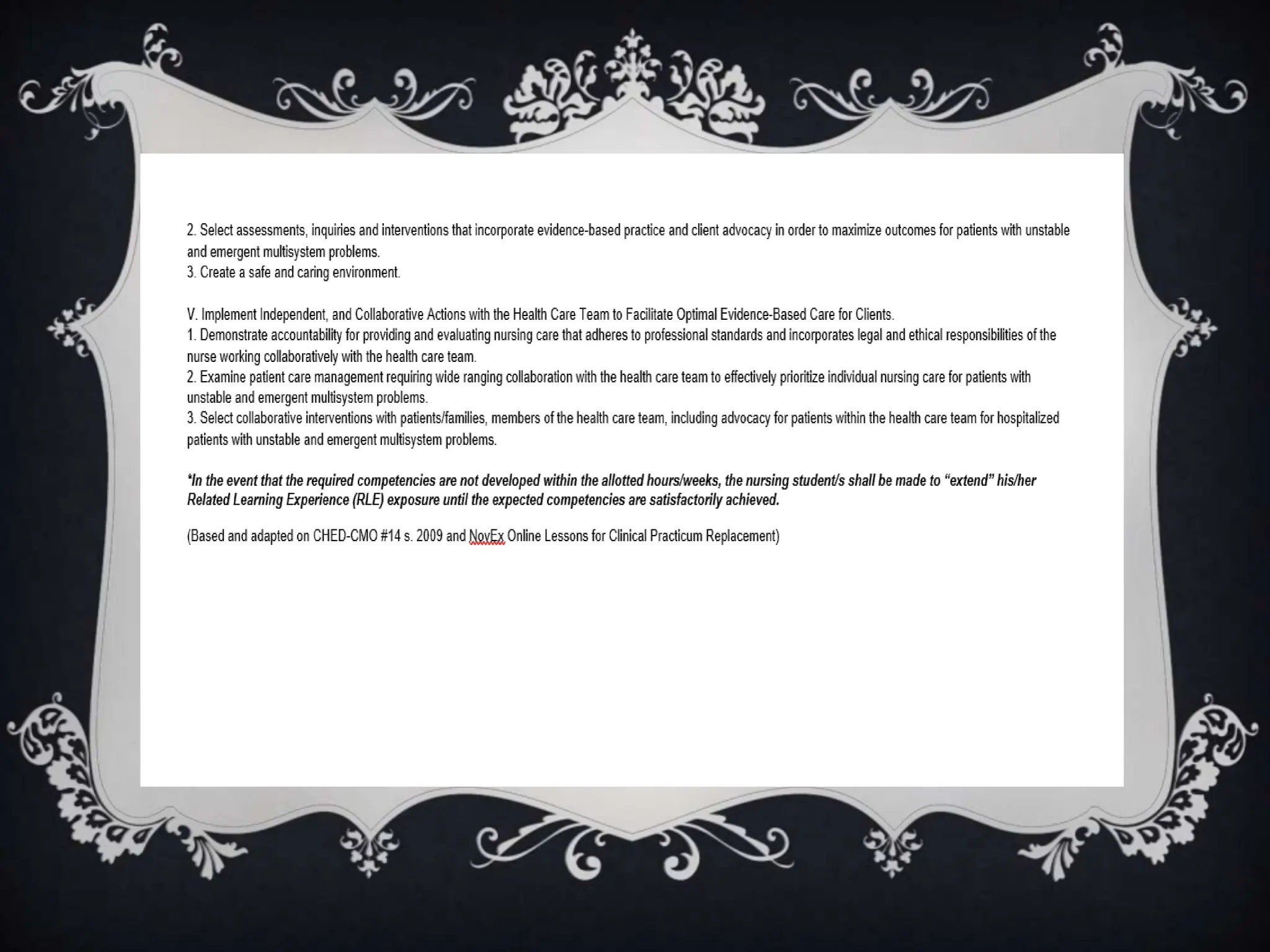 COP NCM 122. Intensive nursing practicum course outline presentation pptx | PPTX