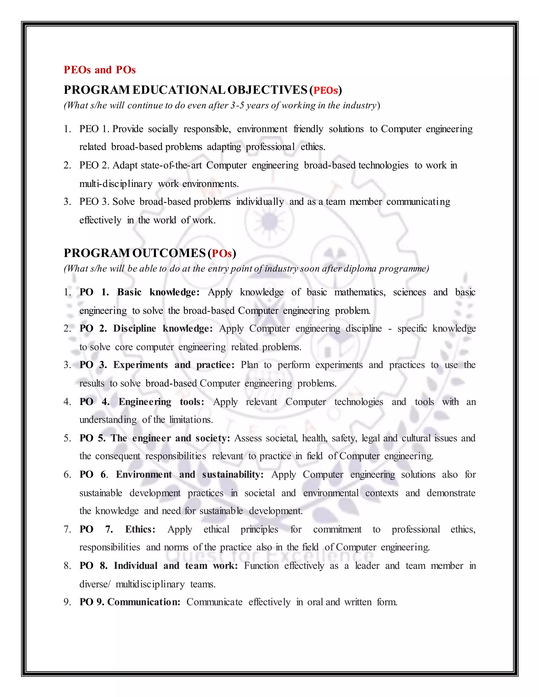 CO PO MAPPING CO3I DMS 22319 | DOCX