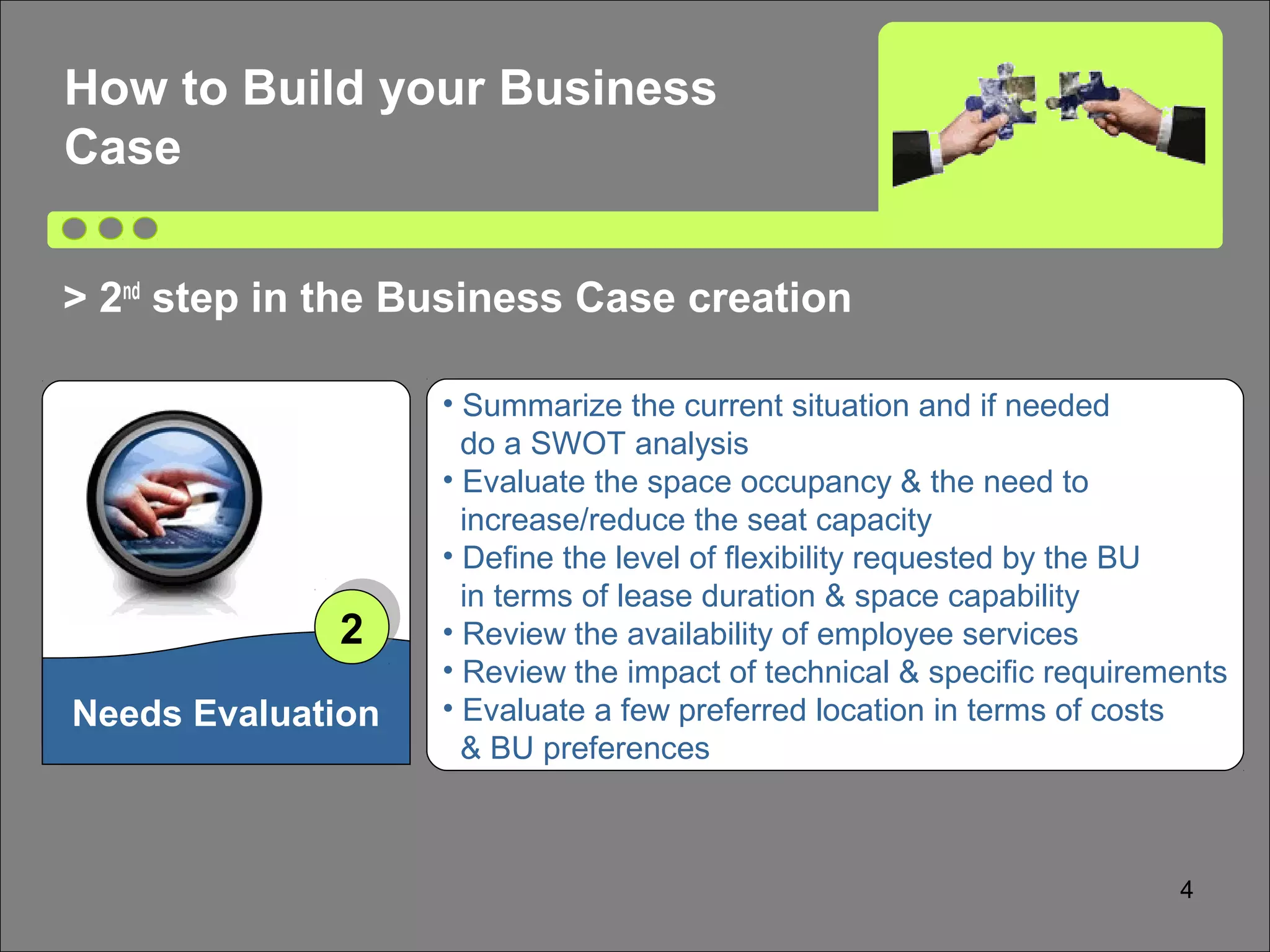 Coporate Real Estate Business Case | PPT