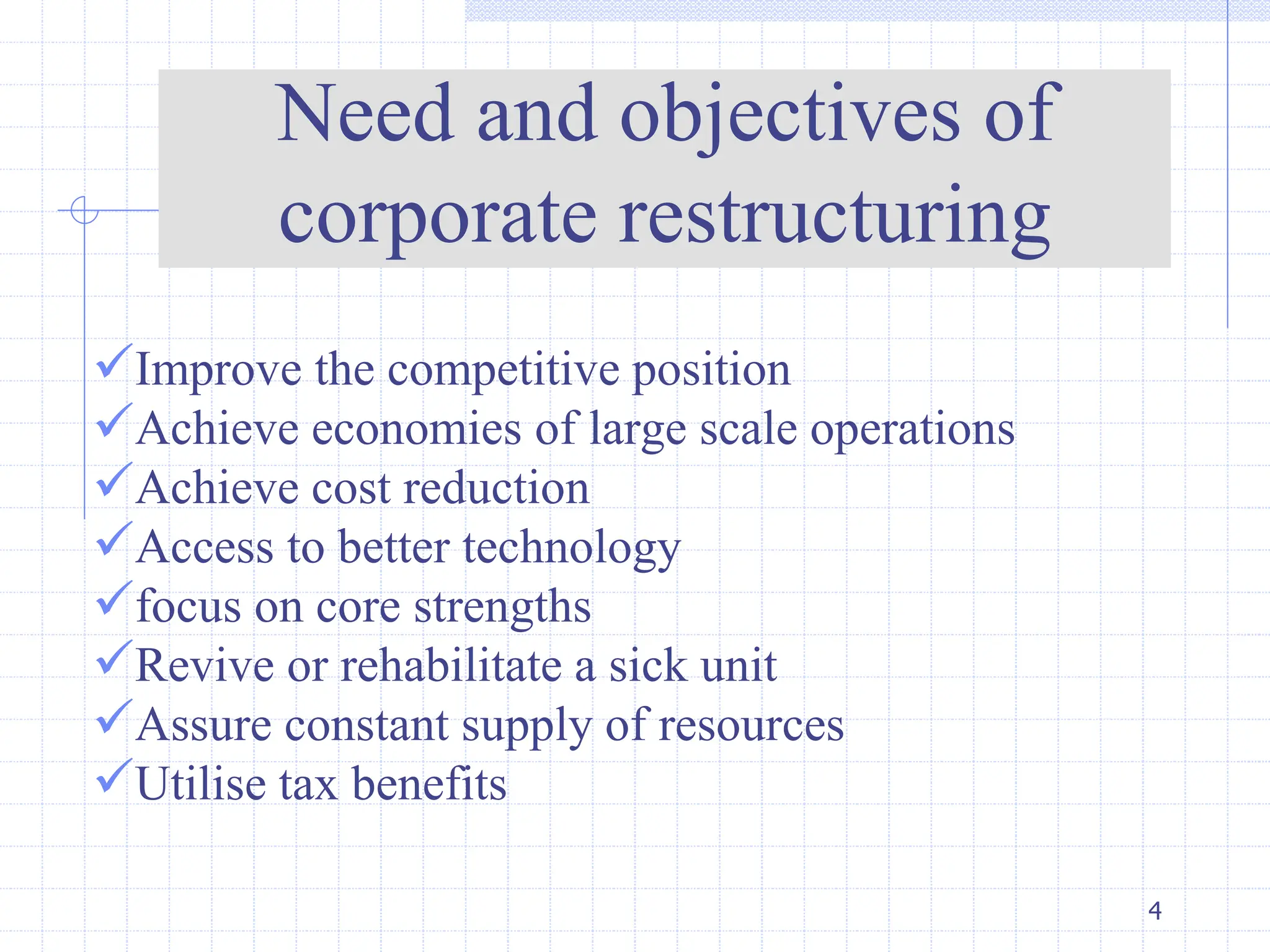 coporate restructuring.ppt | Business | Business and Finance