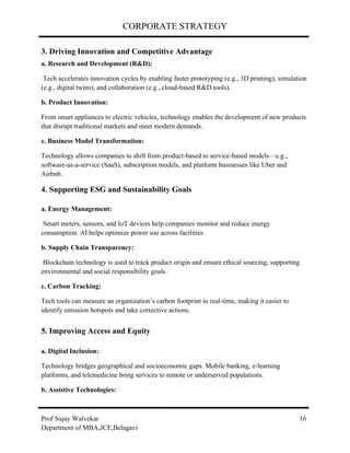 coporate Strategy - Module 6.the process of evaluation | PDF