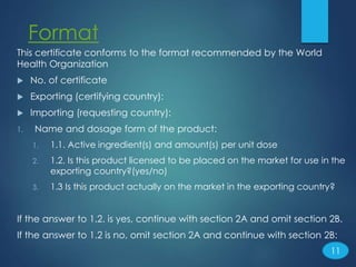 Copp - CERTIFICATE OF PHARMACEUTICAL PRODUCT | PPTX