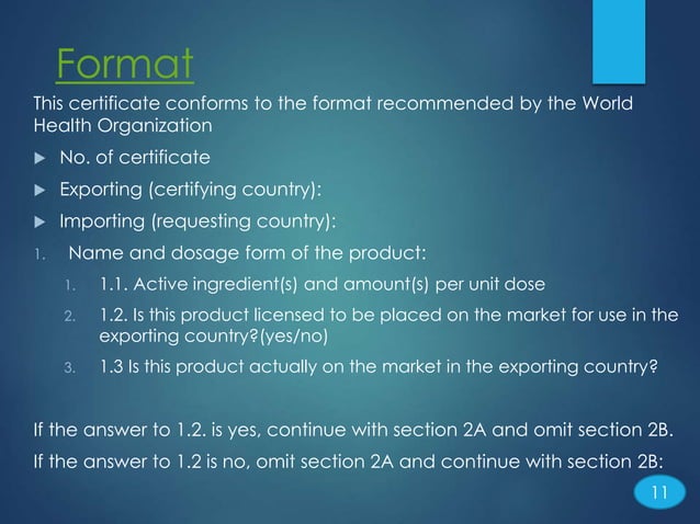 Copp - CERTIFICATE OF PHARMACEUTICAL PRODUCT | PPTX