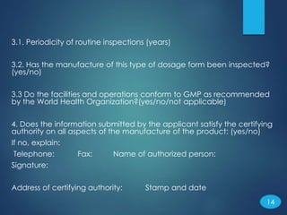 Copp - CERTIFICATE OF PHARMACEUTICAL PRODUCT | PPTX