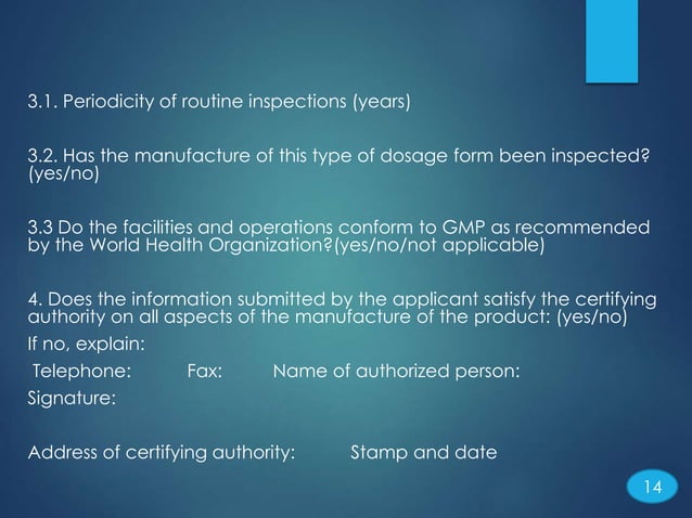 Copp - CERTIFICATE OF PHARMACEUTICAL PRODUCT | PPTX