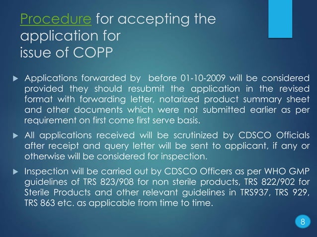 Copp - CERTIFICATE OF PHARMACEUTICAL PRODUCT | PPTX