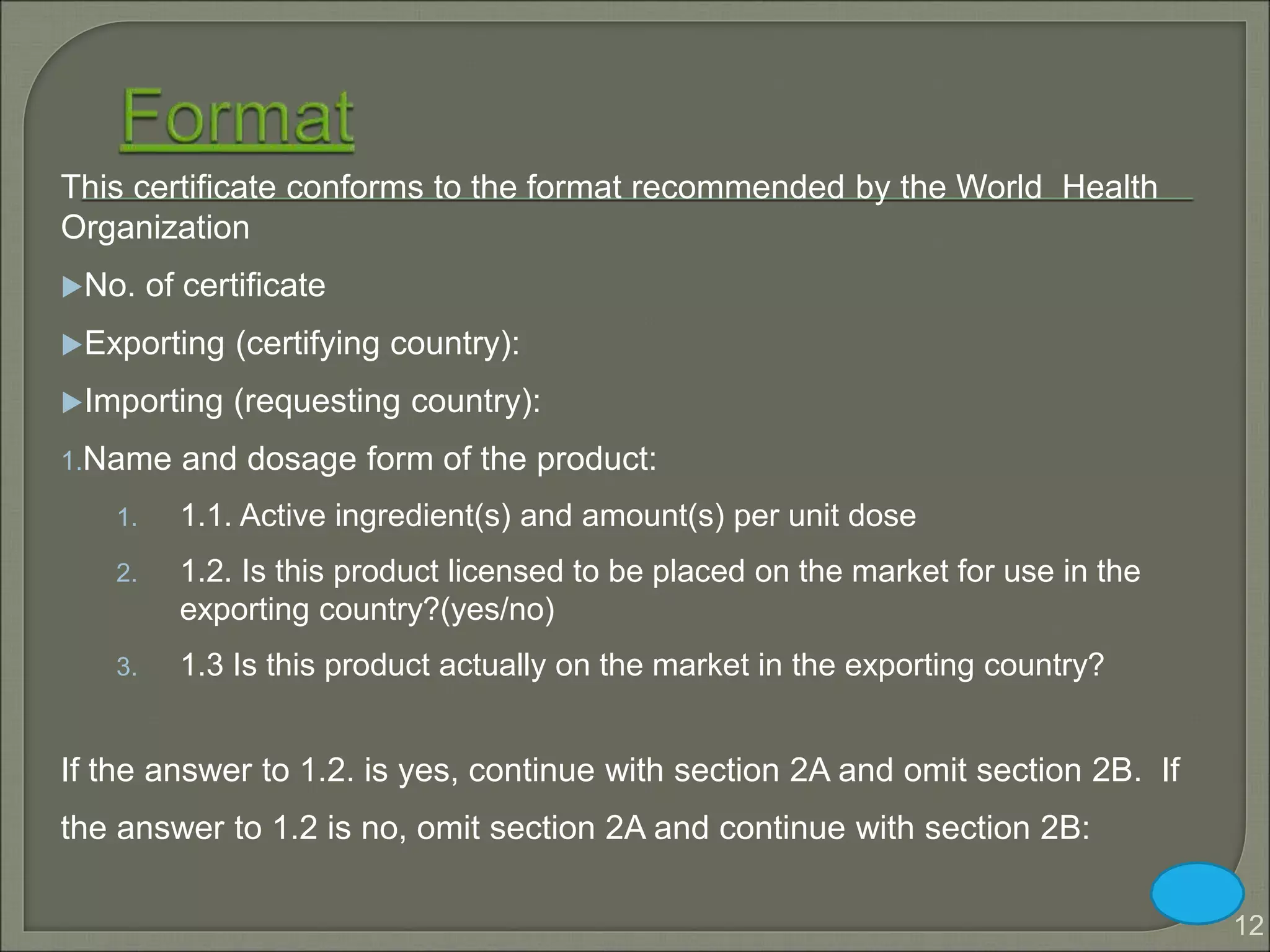 Copp- Certificate of Pharmaceutical Products | PPT