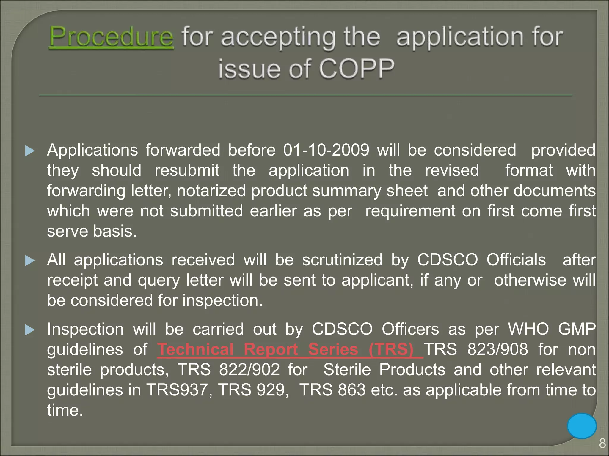 Copp- Certificate of Pharmaceutical Products | PPT