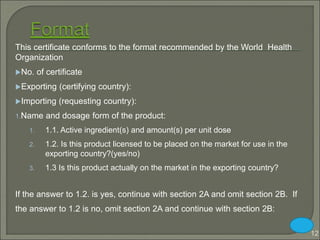 Copp- Certificate of Pharmaceutical Products | PPT
