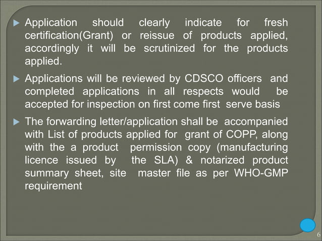 Copp- Certificate of Pharmaceutical Products | PPT