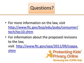 Coppa overview | PPTX