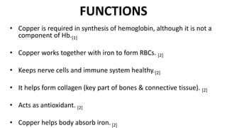 Copper Nutrition. | PPTX