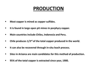 Copper - Commodity based presentation on Copper by Sage Kaleke | PPTX