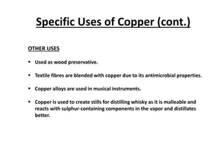 Copper - Commodity based presentation on Copper by Sage Kaleke | PPTX
