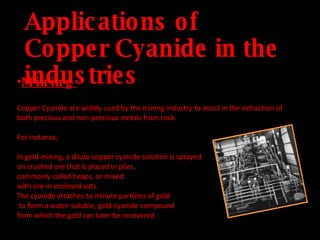 Copper Cyanide | PPT