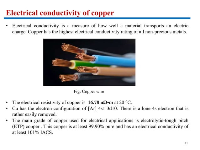 Physical Properties of Copper | PPTX | Chemistry | Science