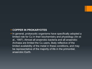 Copper a metalloenzyme | PPTX