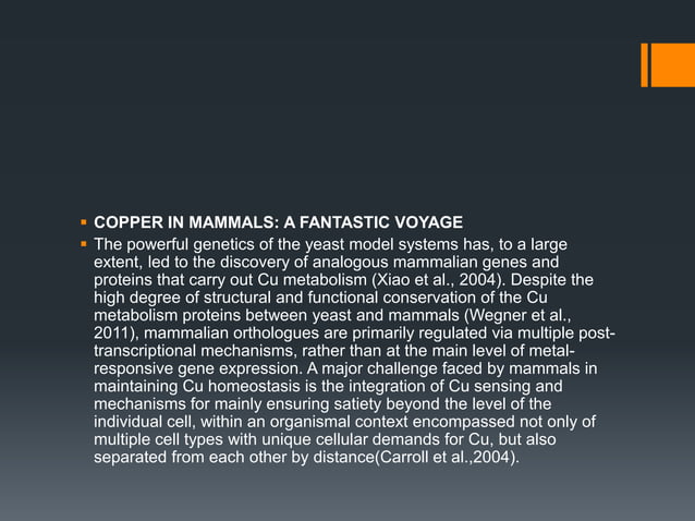 Copper a metalloenzyme | PPTX