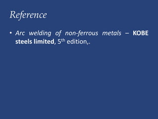 Copper and copper alloys welding | PPTX