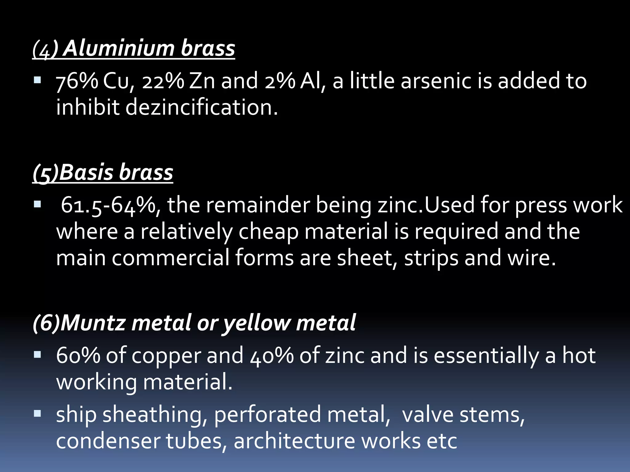 Copper and its alloys | PPTX