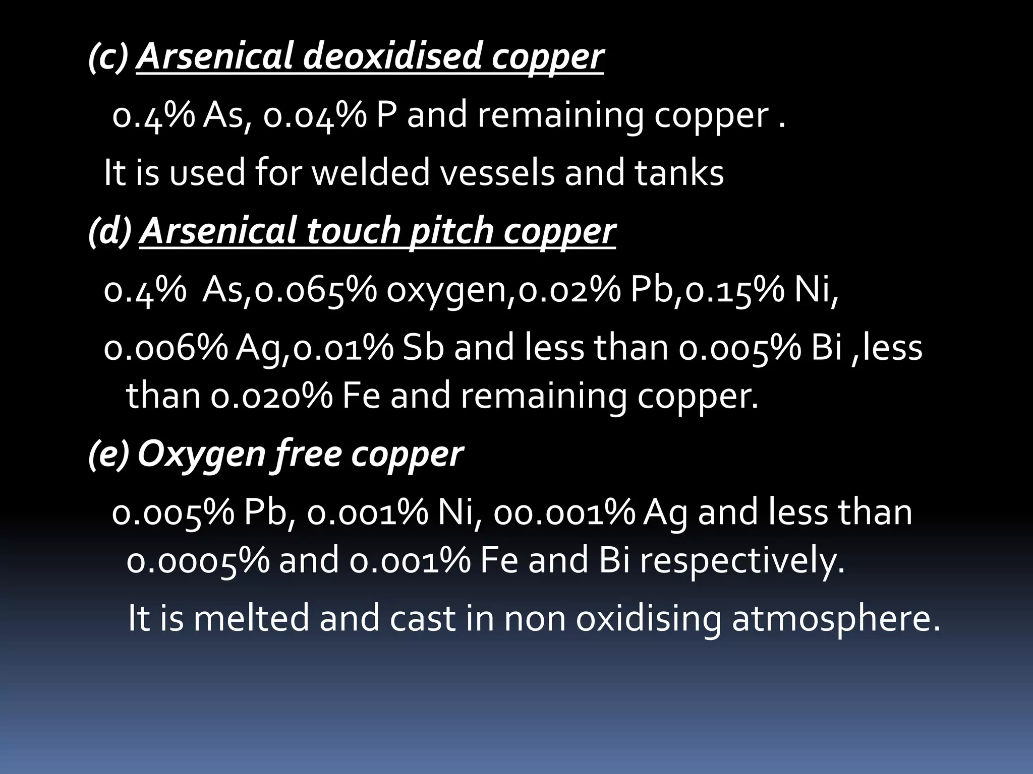 Copper and its alloys | PPTX
