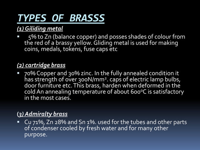 Copper and its alloys | PPTX