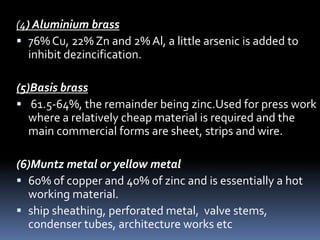 Copper and its alloys | PPTX