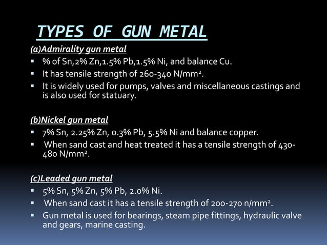 Copper and its alloys | PPTX