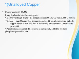 Copper and its alloys | PPT