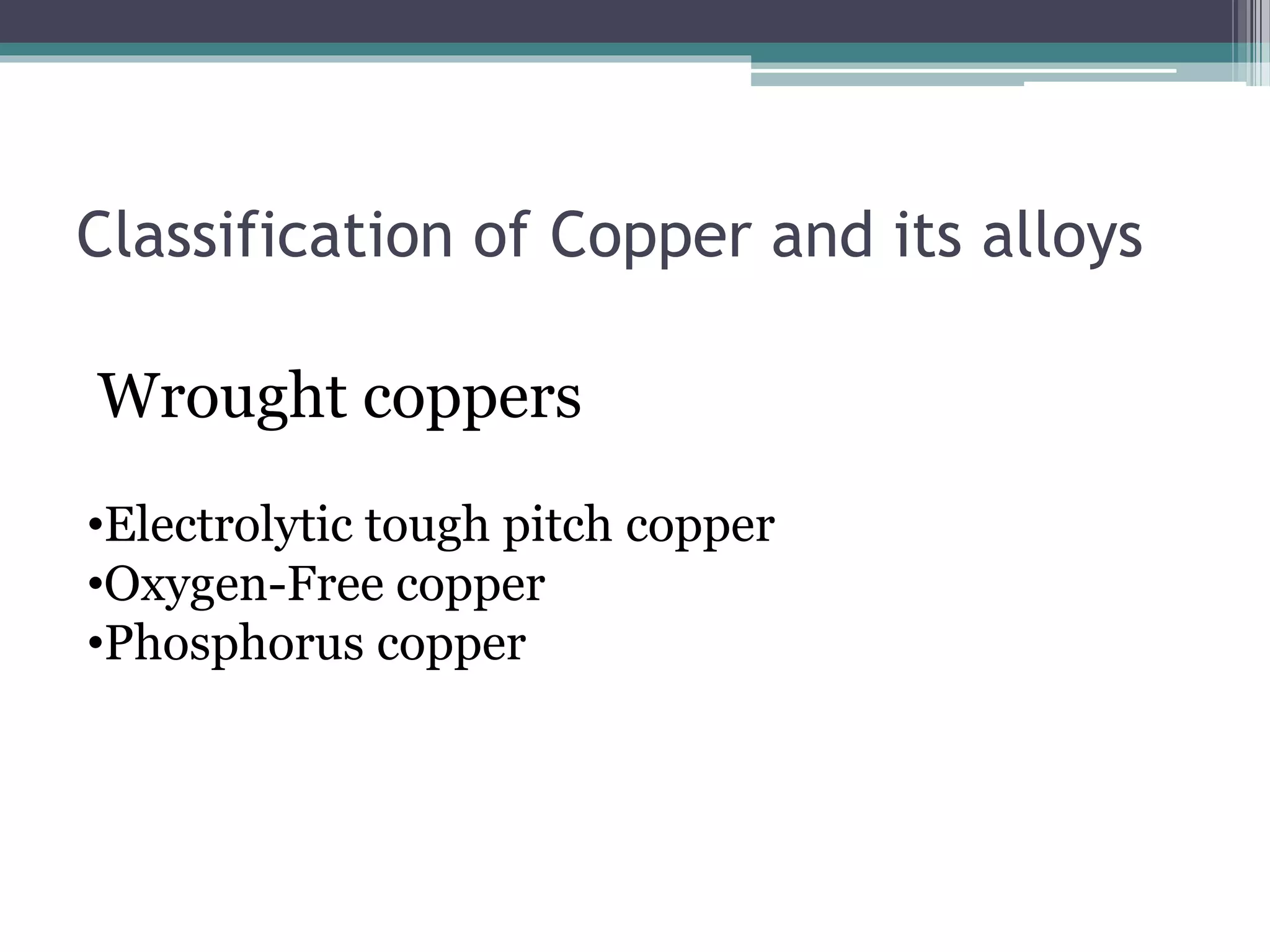 Copper and its alloys | PPTX