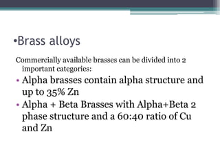 Copper and its alloys | PPTX