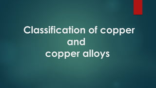 Copper and its alloys | PDF