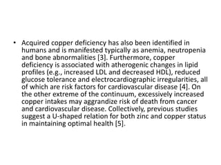 Copper and zinc nutrient foods | PPT