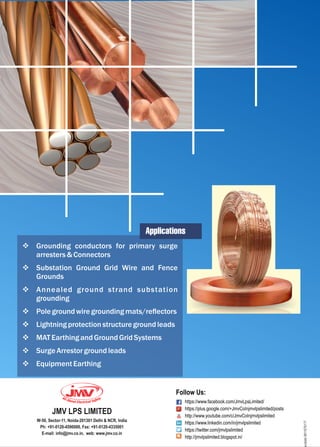 Copper clad steel conductor Products from JMV LPS LTD | PDF