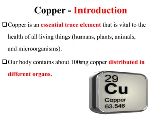 Copper, cobalt, selenium | PPTX