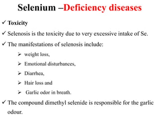 Copper, cobalt, selenium | PPTX