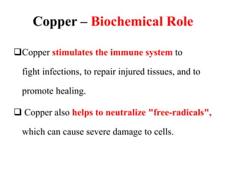 Copper, cobalt, selenium | PPTX