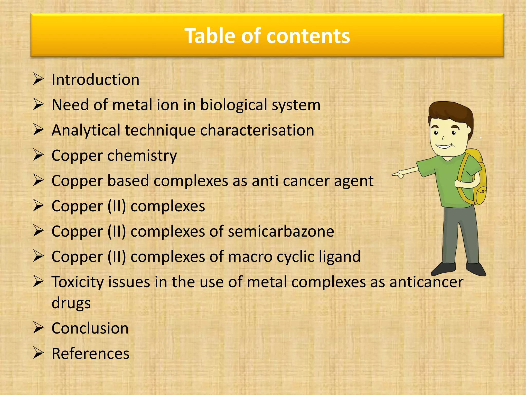 Copper complexes as anti cancer agent ppt | PDF