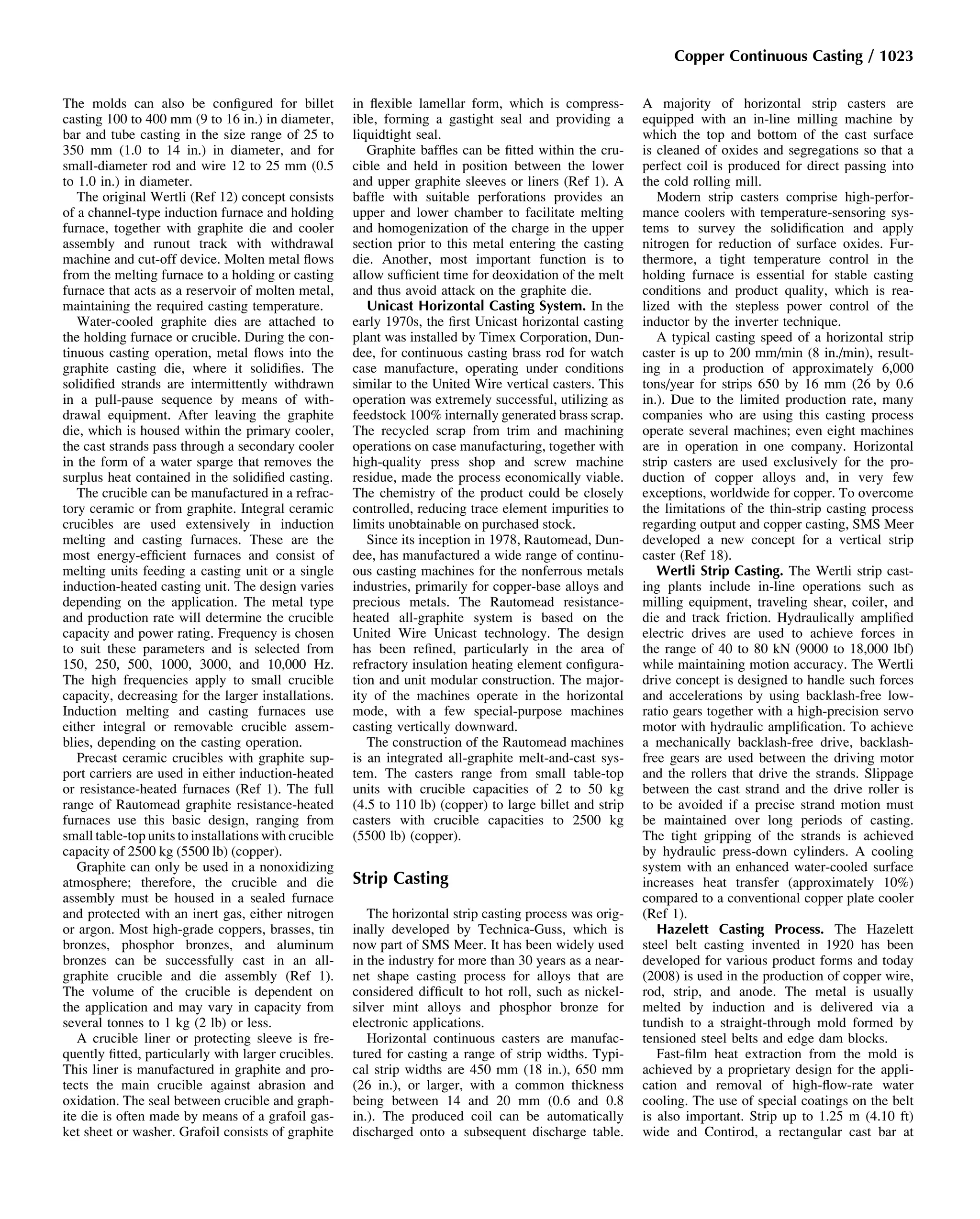 Copper continuous casting | PDF