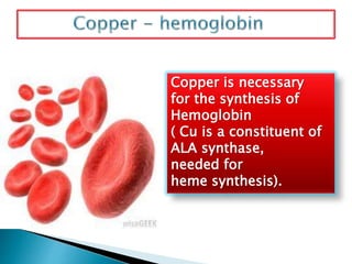 Copper clinical importance for medical students | PPTX