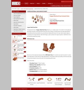 Copper electrical fuse contacts parts | PDF
