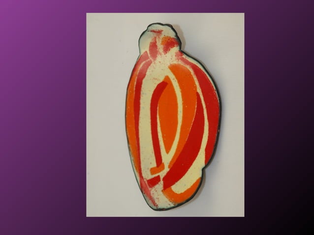 Copper Enamel Tray: Abstract Designs | PPT