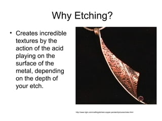Copper Etching: How To Use Paint Pen | PPT
