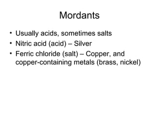Copper Etching: How To Use Paint Pen | PPT