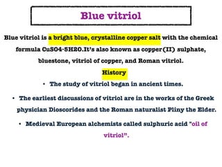 Metallic Poison Copper in AGADTANTRA & Clinical Toxicology. | PDF