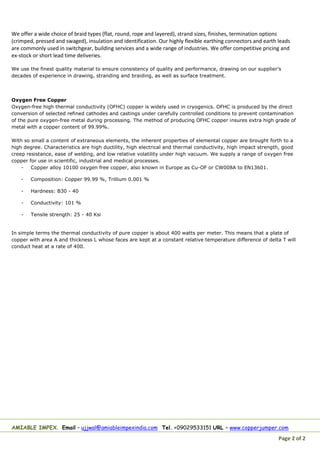 Copper flexible connector | PDF