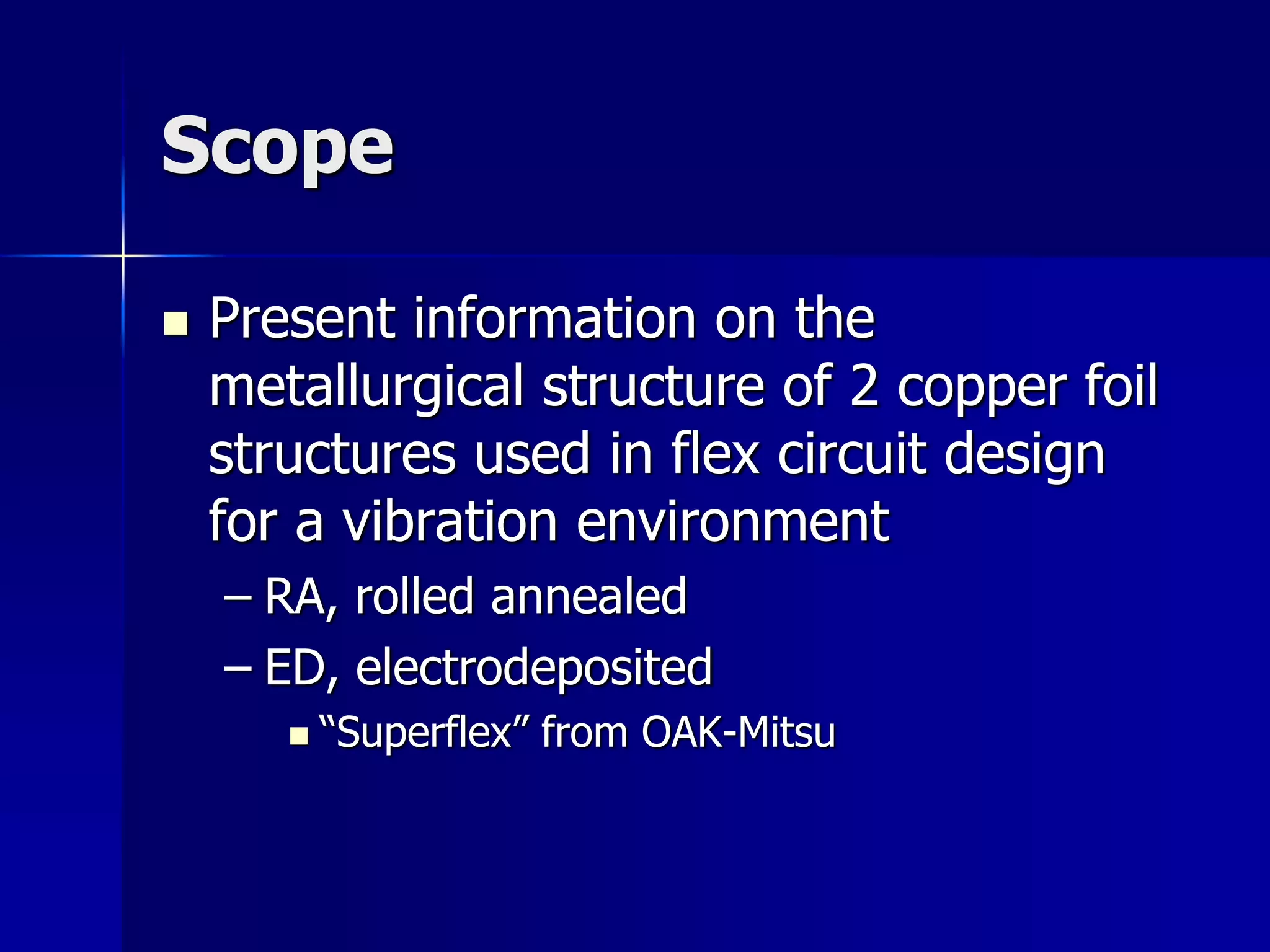 Copper foil fatigue | PPTX