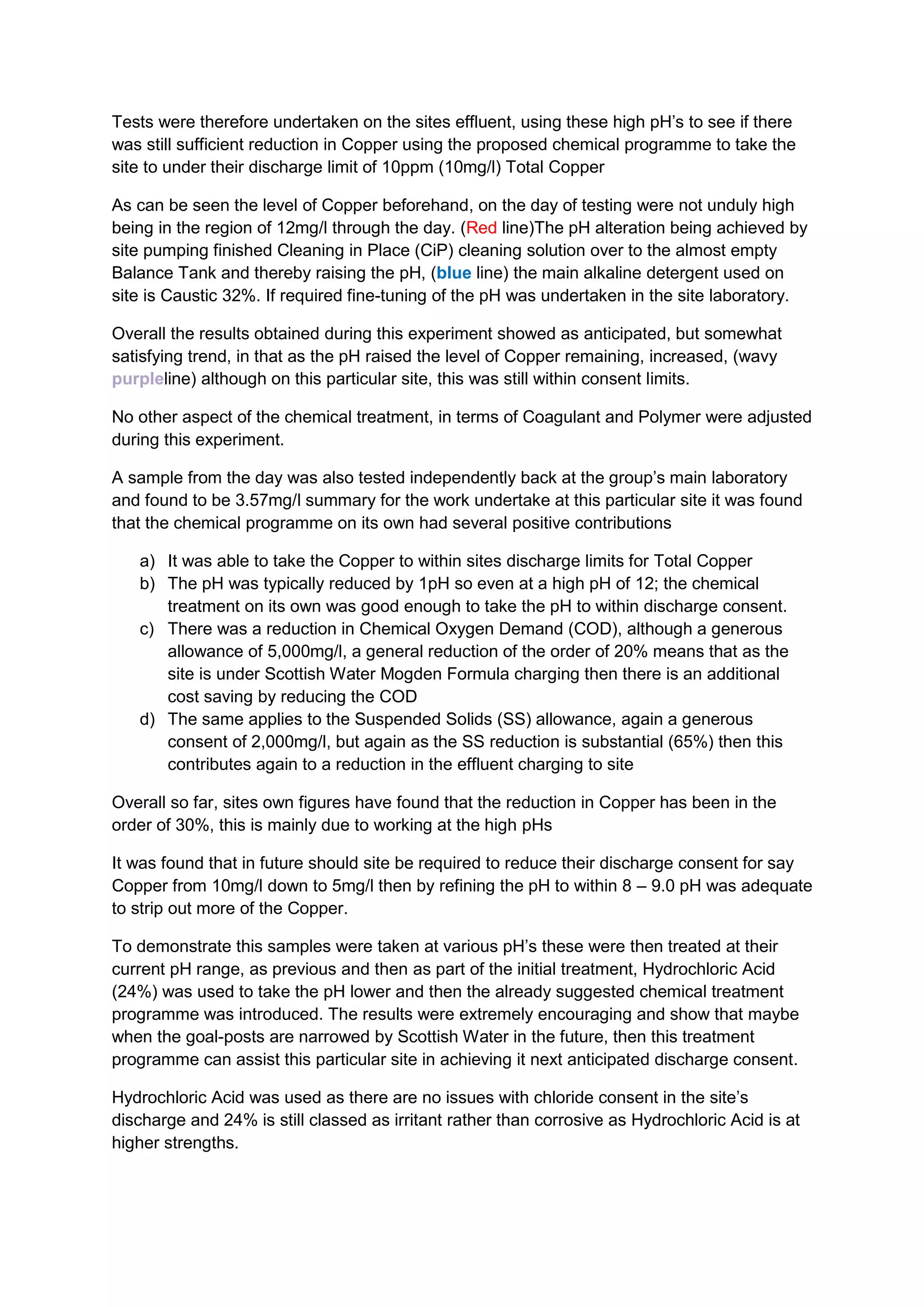 Copper in distillery effluent discharge presentation | DOCX