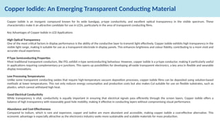 Enabling Display Clarity Through Copper Iodide Films | PPTX